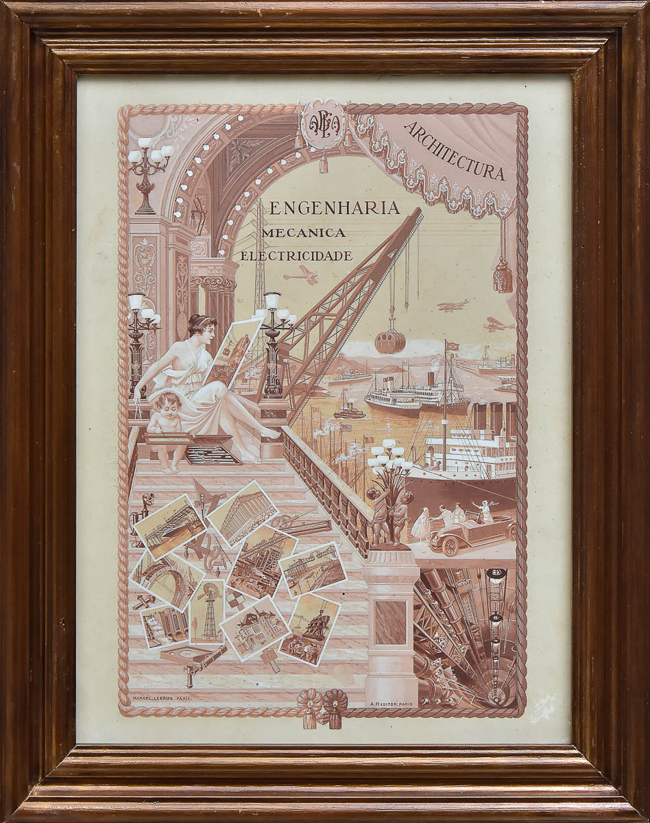 MARCEL LEBRUN (FRANÇA, 1867-?). "A.B.E.A. Architect