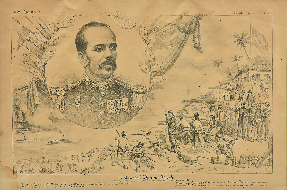 ANGELO AGOSTINI (1843-1910). "Floriano Peixoto e a
