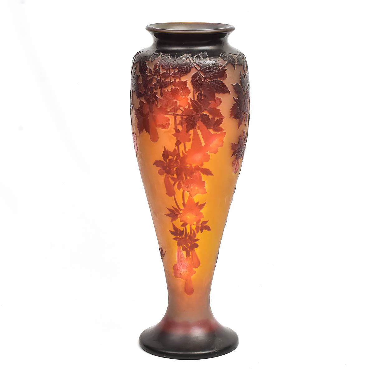EMILE GALLÉ (FRANÇA, 1900). Monumental e raro vaso art