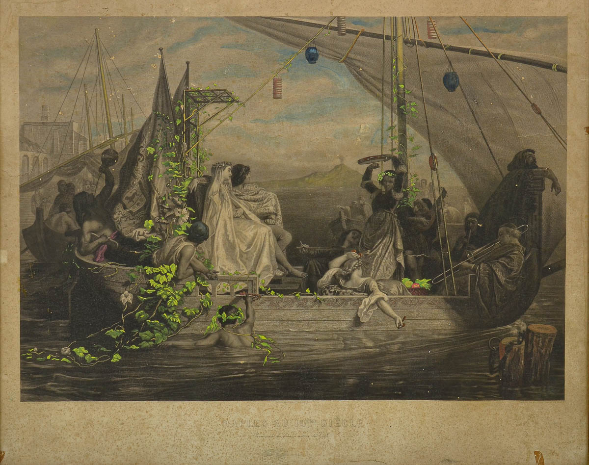 AUGUSTE ERNEST GENDRON (FRANÇA, 1817-1881). "Naples